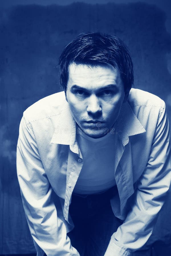 Attentive man. stock image. Image of shot, male, filtered - 38894411