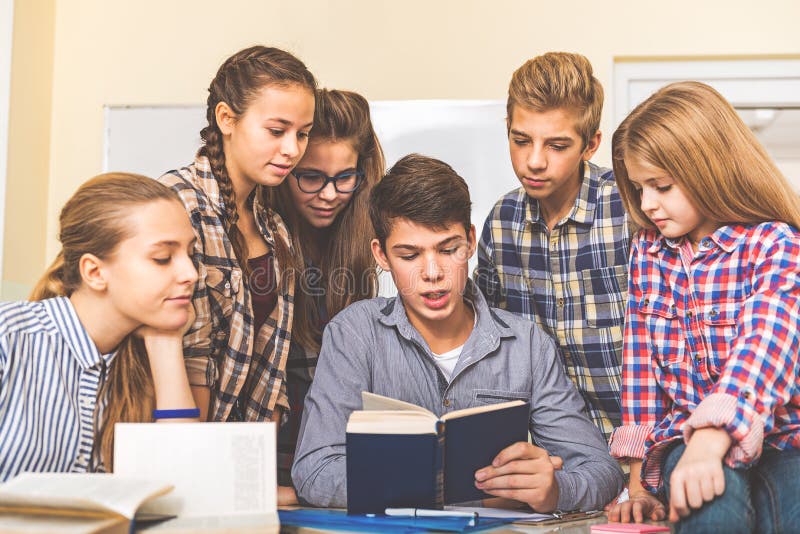 Attentive Pupils at Interesting Lesson Stock Photo - Image of glance ...