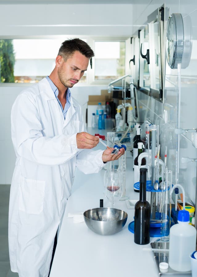 Attentive Young Man Testing Wine Qualities Stock Photo - Image of ...