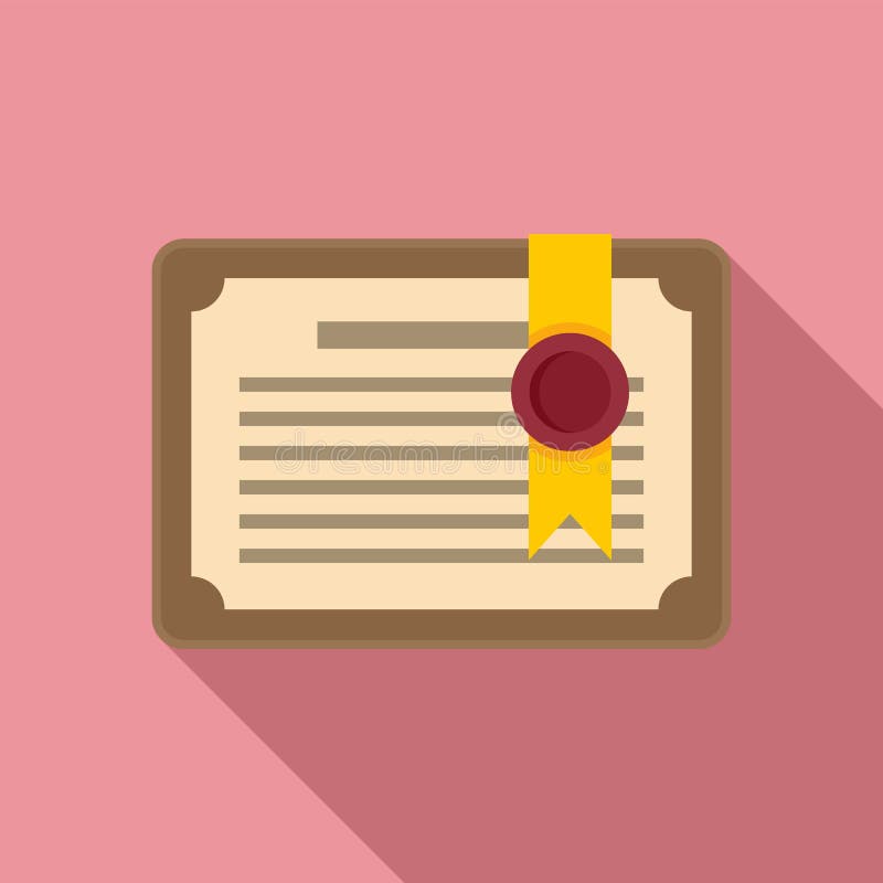 Attestation Diploma Icon, Outline Style Stock Vector - Illustration of ...