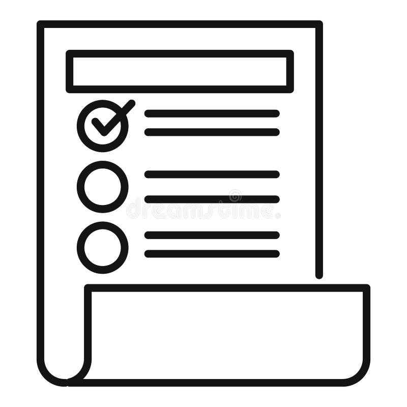 Attestation Icon, Outline Style Stock Vector - Illustration of award ...