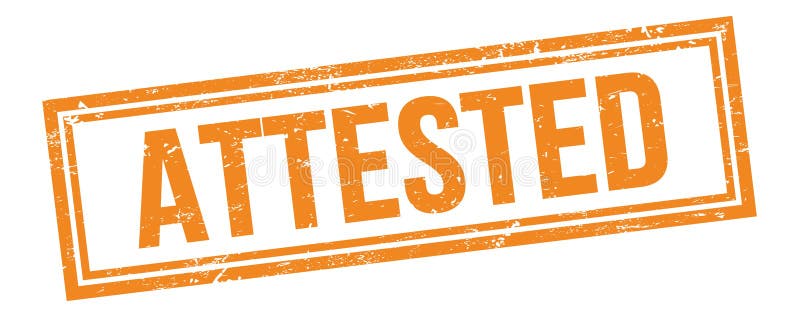 Attested stamp on white stock vector. Illustration of symbol - 142134872