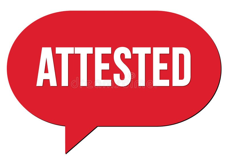 Attested stamp on white stock vector. Illustration of symbol - 142134872