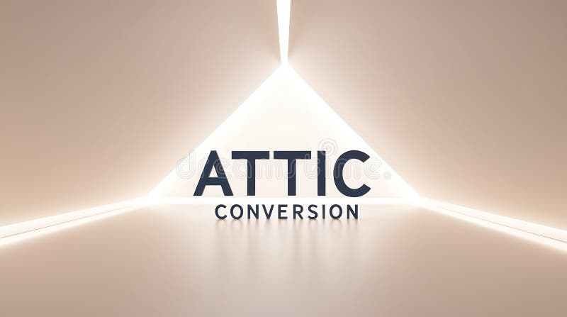 Attic Conversion Design Featuring Modern Typography and Soft Lighting ...