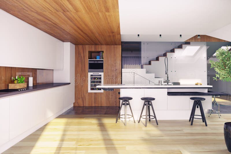 Attic floor design stock illustration. Illustration of decor - 96197435