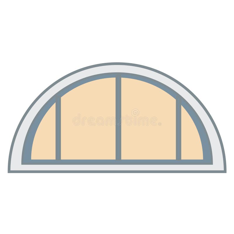 Half Round Window Stock Illustrations – 89 Half Round Window Stock ...