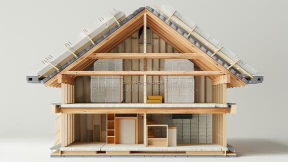Attic Insulation Techniques: Cross Section Diagram for Efficient ...