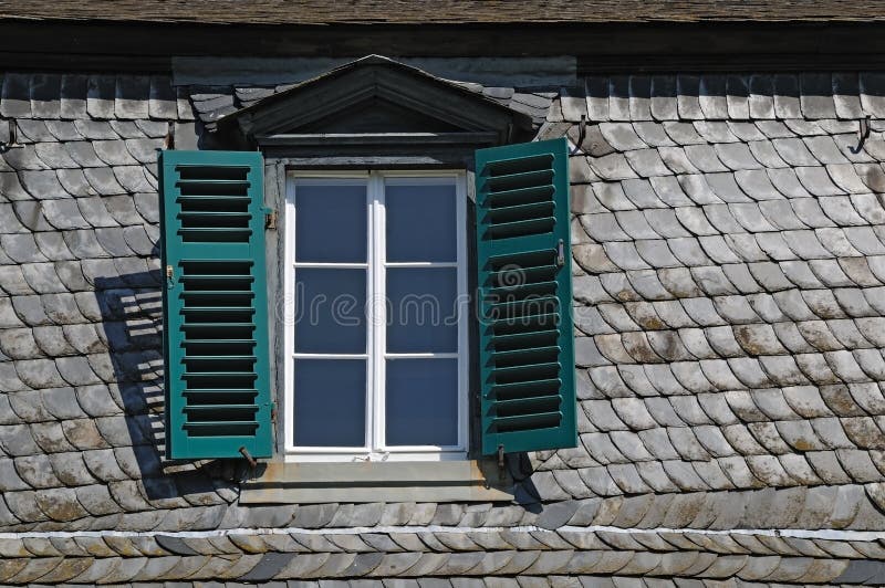 Attic window stock image. Image of construction, texture - 26418921
