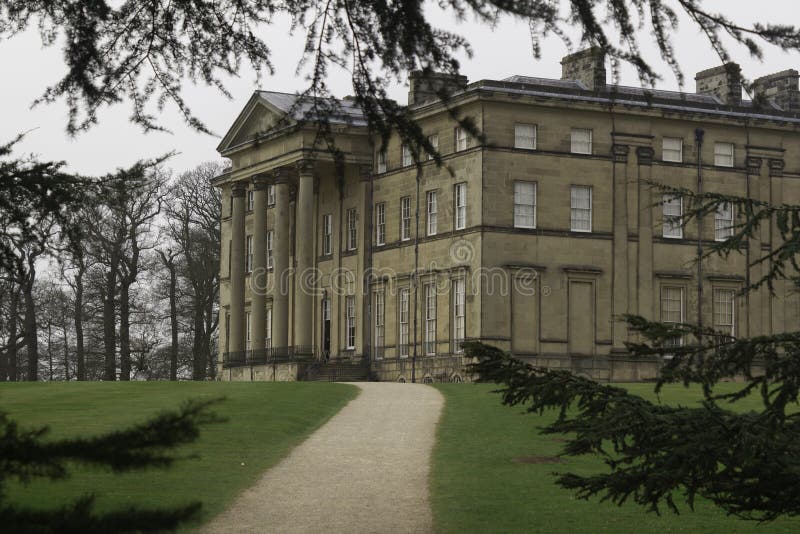 Attingham Park House Atcham Shropshire through the Trees Stock Image ...