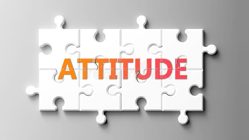 Attitude Complex Like a Puzzle - Pictured As Word Attitude on a Puzzle ...
