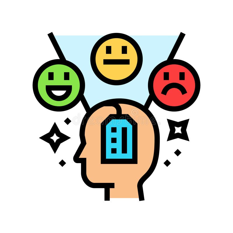 Attitude Consumer Behavior Color Icon Vector Illustration Stock Vector ...