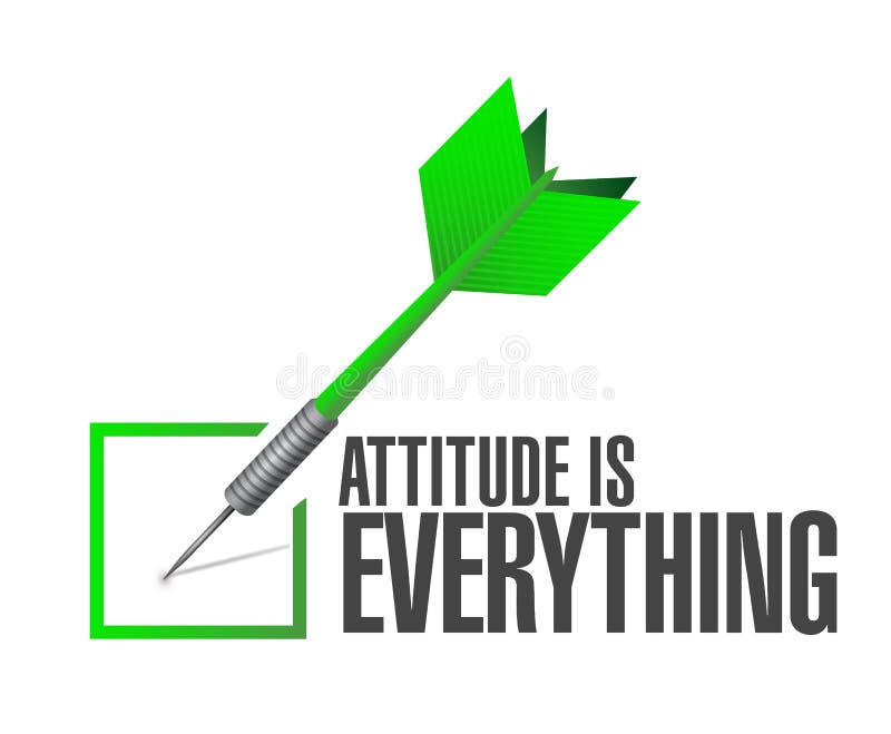 Attitude is Everything Approve Check Sign Concept Stock Illustration ...