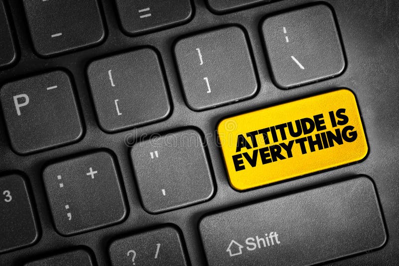 Attitude is Everything Text Button on Keyboard, Concept Background ... Attitude is Everything Text Button on Keyboard, Concept Background ...