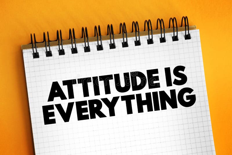 Attitude is Everything Text Button on Keyboard, Concept Background ...