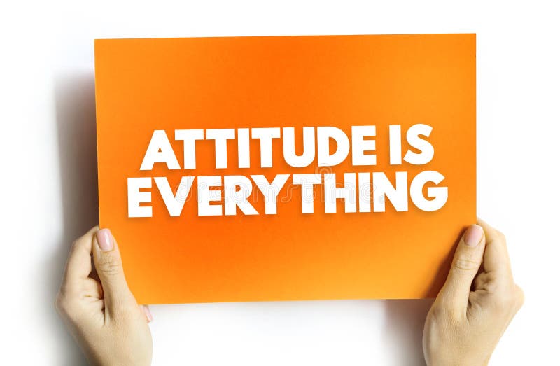 Attitude is Everything Text Button on Keyboard, Concept Background ...