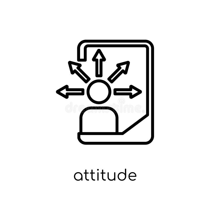 Attitude Icon from Collection. Stock Vector - Illustration of concept, vector: 130959534