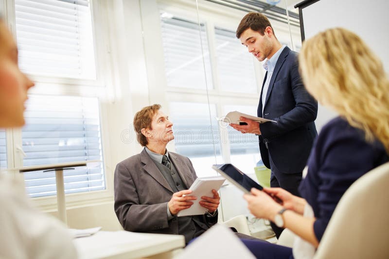 Attorney in Business Meeting Stock Image - Image of contract, group ...