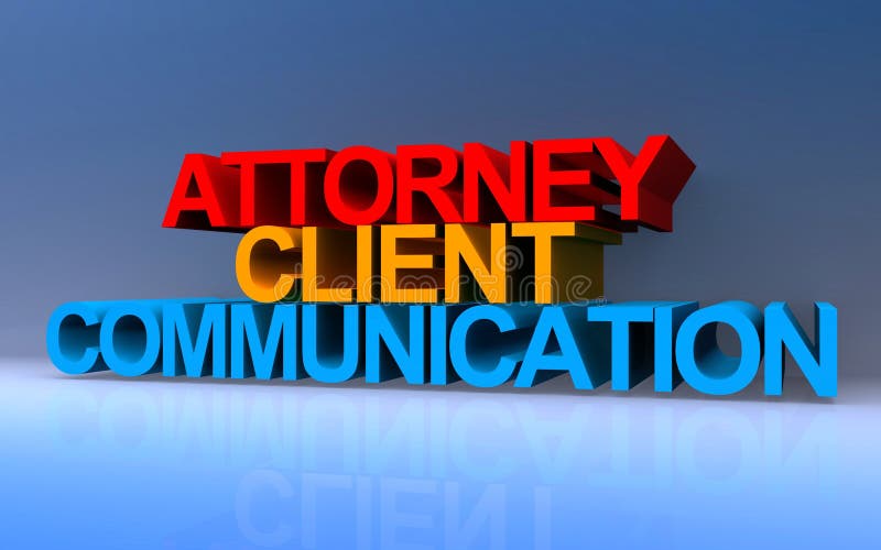 Attorney Client Communication on Blue Stock Photo - Image of trust ...