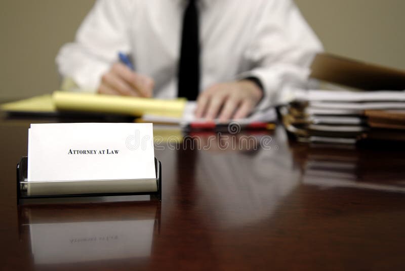 Attorney at Desk stock image. Image of business, businessman - 12589131