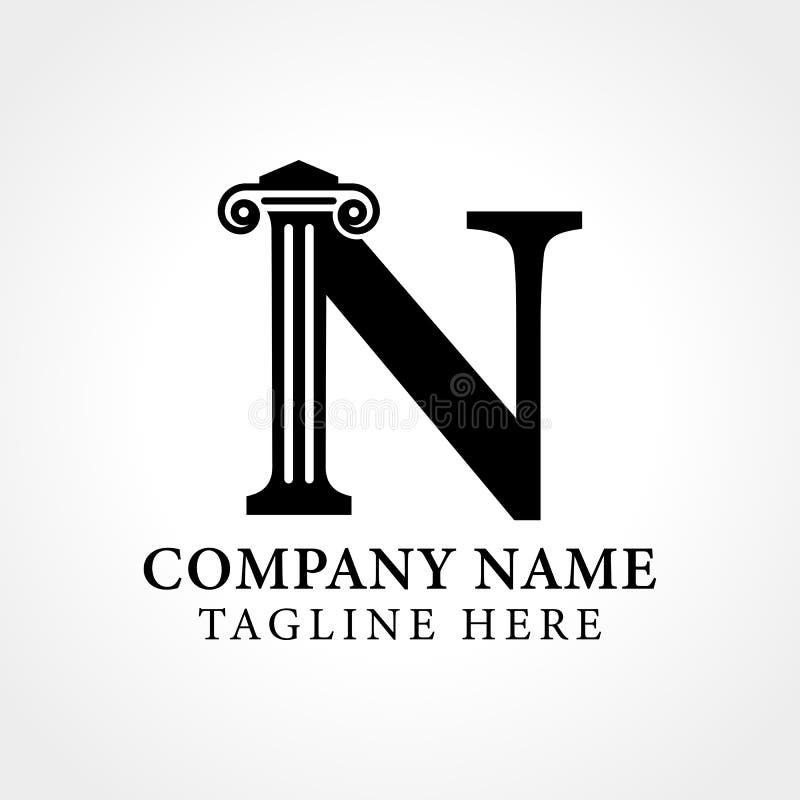 Attorney & Law Letter N Logo with Creative Modern Vector Template. Law ...