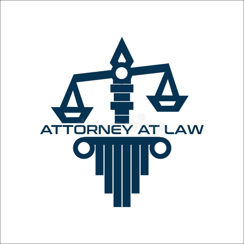 Attorney at law logo stock vector. Illustration of logo - 225260913
