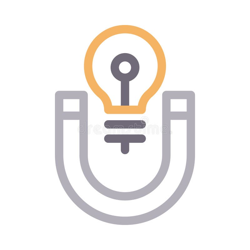 Attract Color Line Vector Icon Stock Vector - Illustration of attract ...