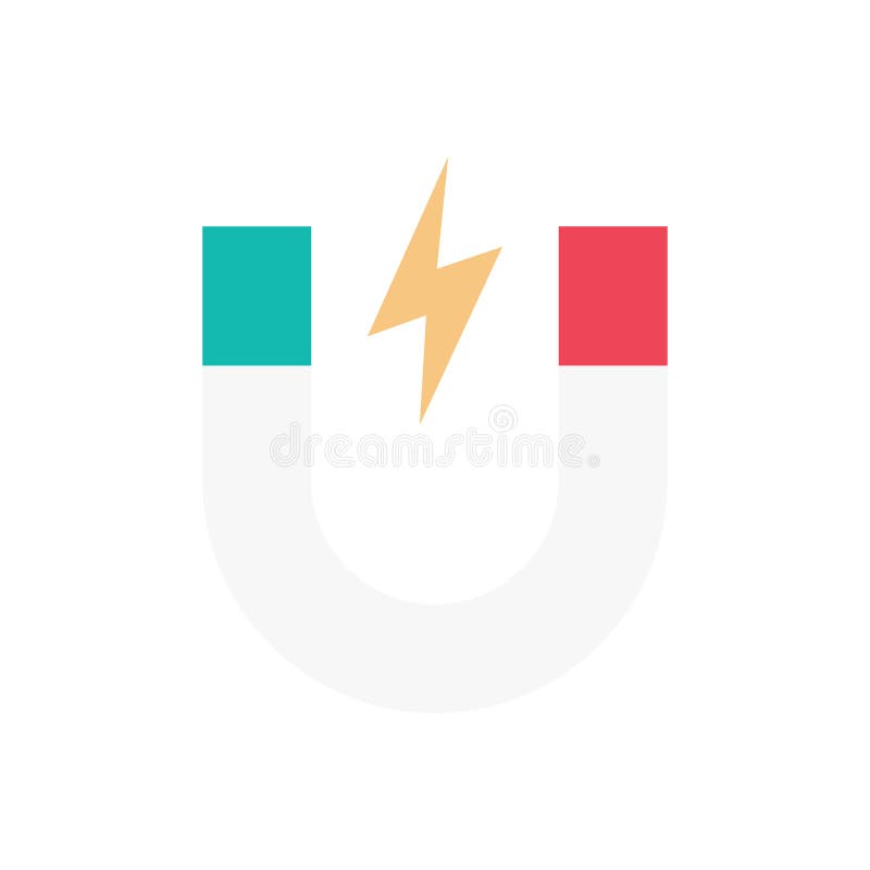 Attract Vector Flat Color Icon Stock Vector - Illustration of ...