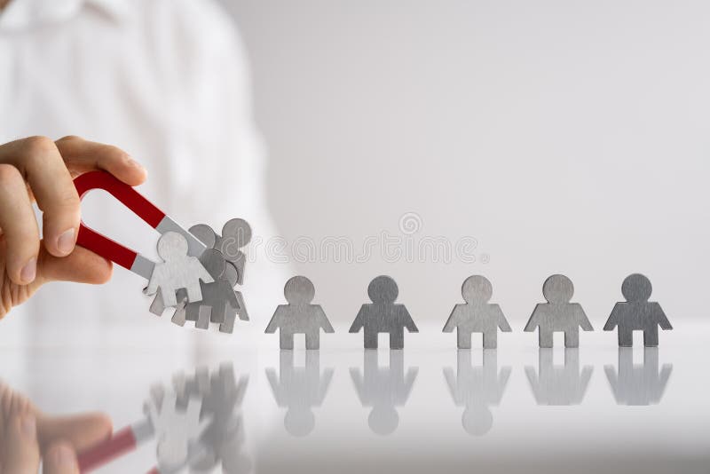 Attract Lead and Customer Using Magnet Stock Image - Image of horseshoe ...