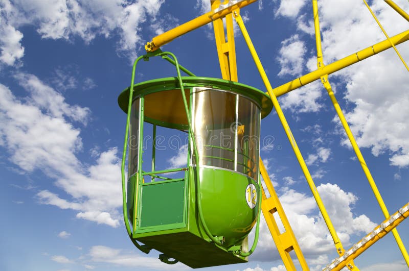 Attraction Carousel Ferris Wheel Stock Image - Image of colorful ...