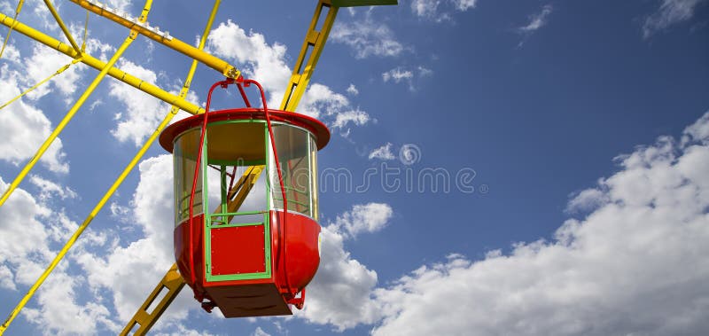 Attraction Carousel Ferris Wheel Stock Photo - Image of leisure ...