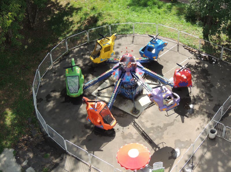 Attraction for Children Carousel Summer Stock Photo - Image of summer ...