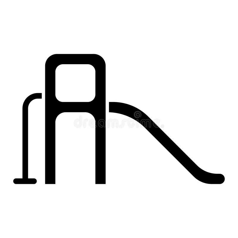 Attraction Children Slide Icon Vector Stock Illustration - Illustration ...