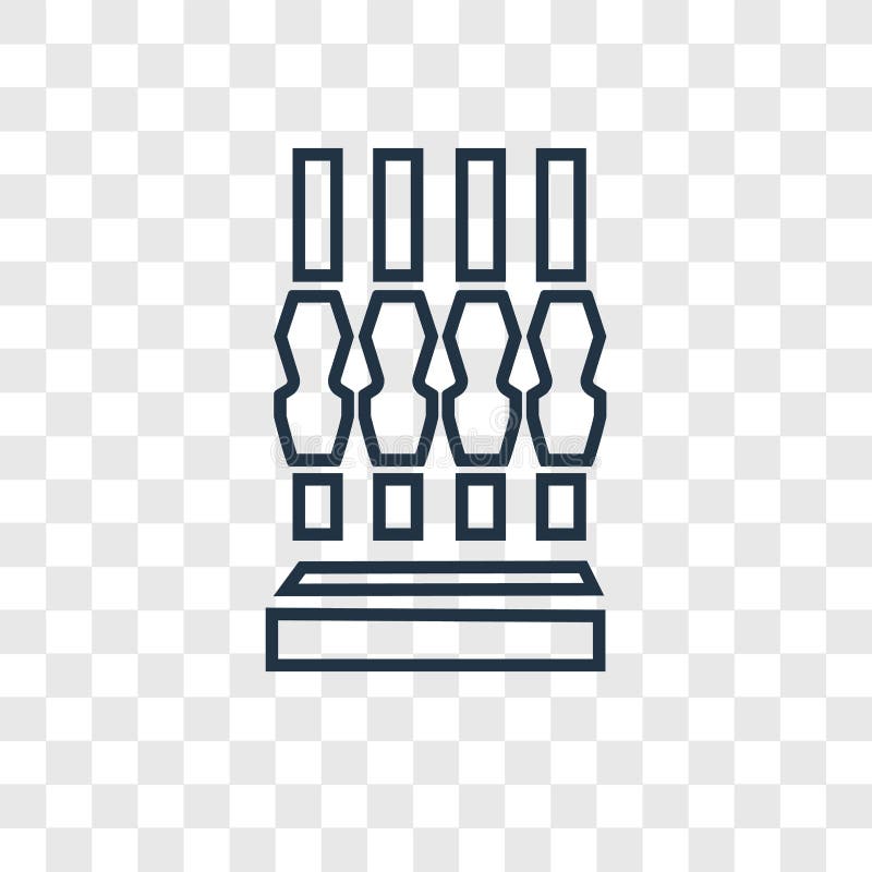 Attraction Concept Vector Linear Icon on Transparent Ba Stock Vector ...