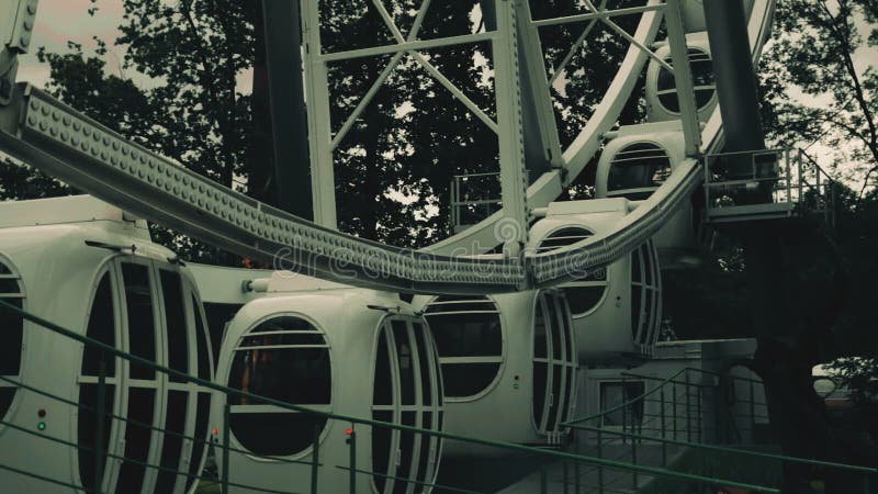 Attraction the Ferris Wheel Movement Mechanism Stock Footage - Video of ...