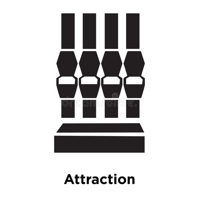 Attraction Concept Vector Linear Icon on Transparent Ba Stock Vector ...