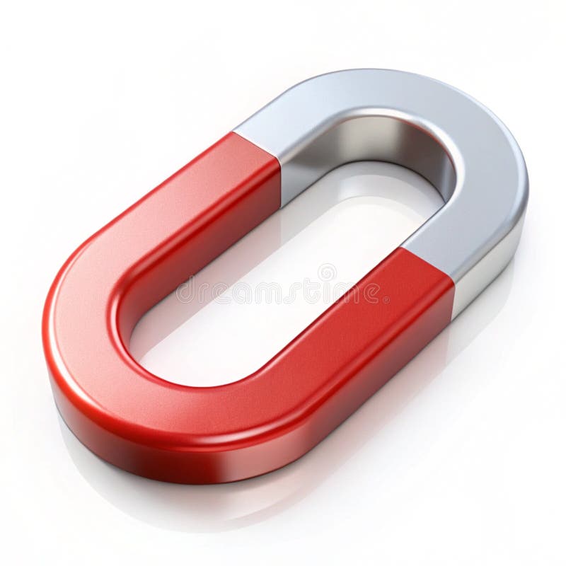 Attraction Power Isolated on White Background Stock Illustration ...