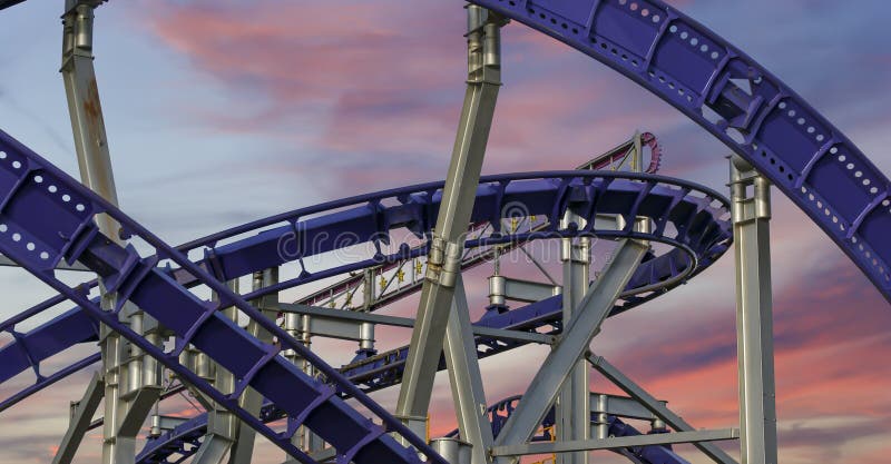 Attraction Carousel Ferris Wheel Stock Image - Image of happy, funfair ...