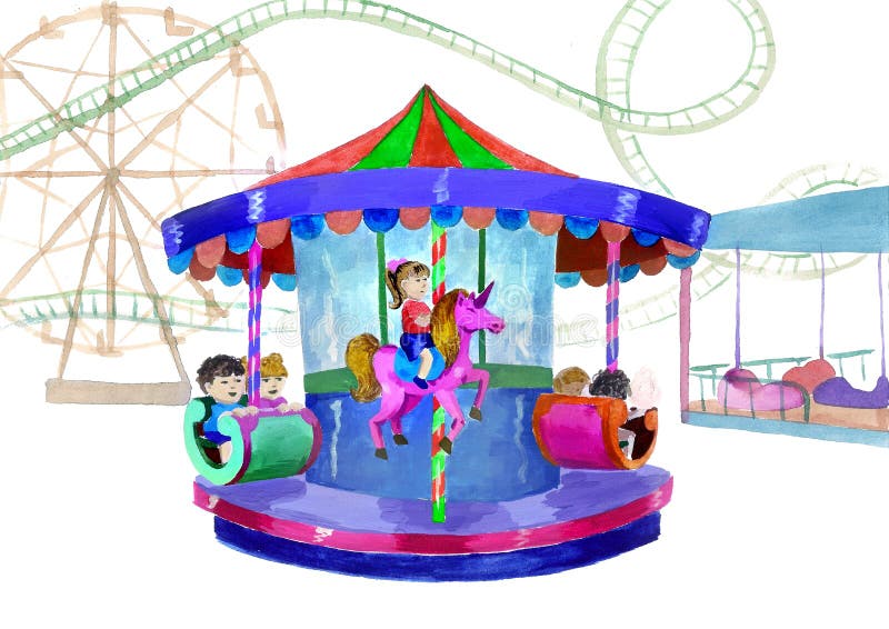 Carousel Carnival Ride Clip Art