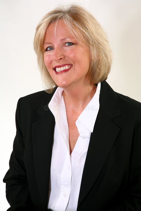 Attractive 40 Something in Suit Stock Image - Image of blonde, female ...