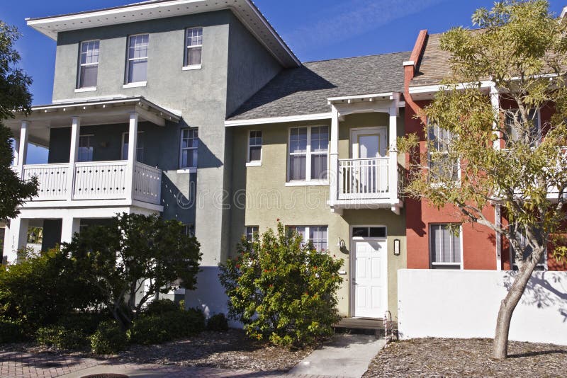 Attractive Affordable Housing Units Stock Photo - Image of urban, home ...