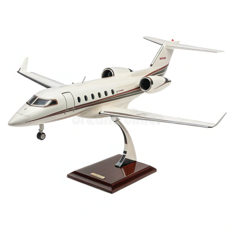 Attractive Airplane Model Kit Isolated on White Background Stock ...