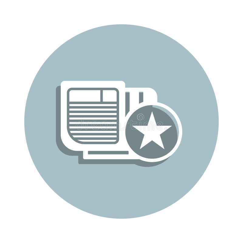 Attractive Article Badge Icon. Simple Glyph, Flat Vector of Seo and ...