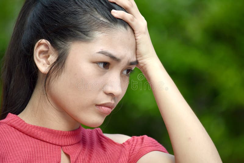 A Girl Memory Problems stock image. Image of young, youth - 158837737