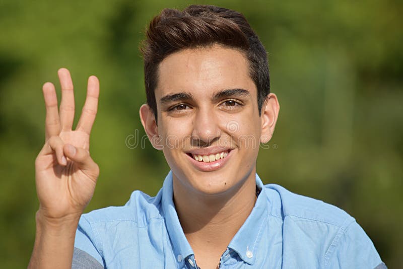 A Good Looking Boy Counting Stock Photo - Image of good, male: 261288690