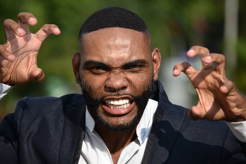 A Scary Bearded Male stock image. Image of fearsome - 261273401