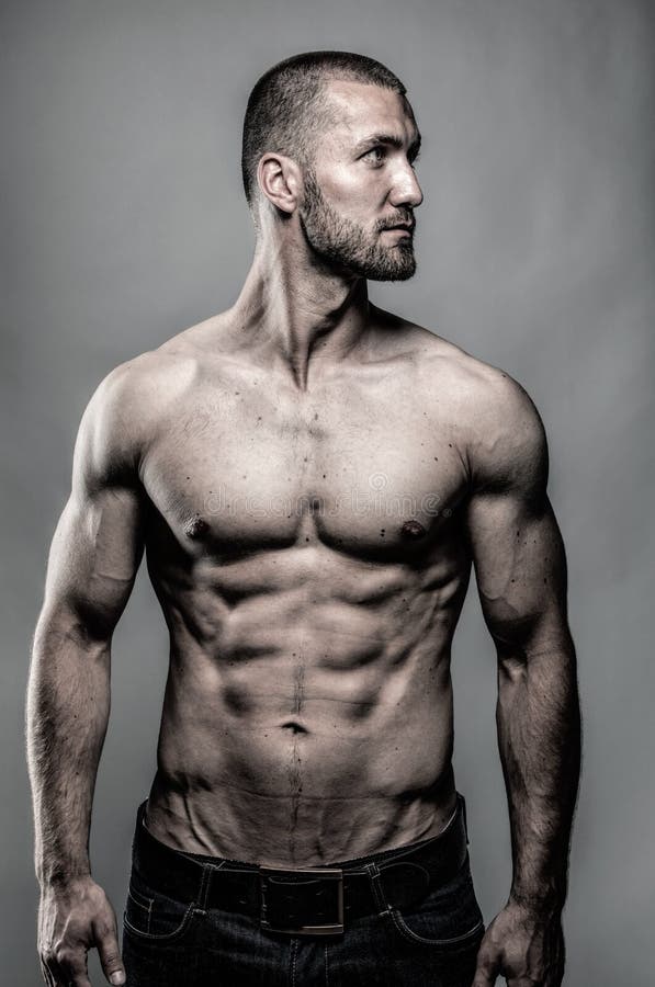 Attractive Athlete with a Beard Stock Image - Image of male, building ...