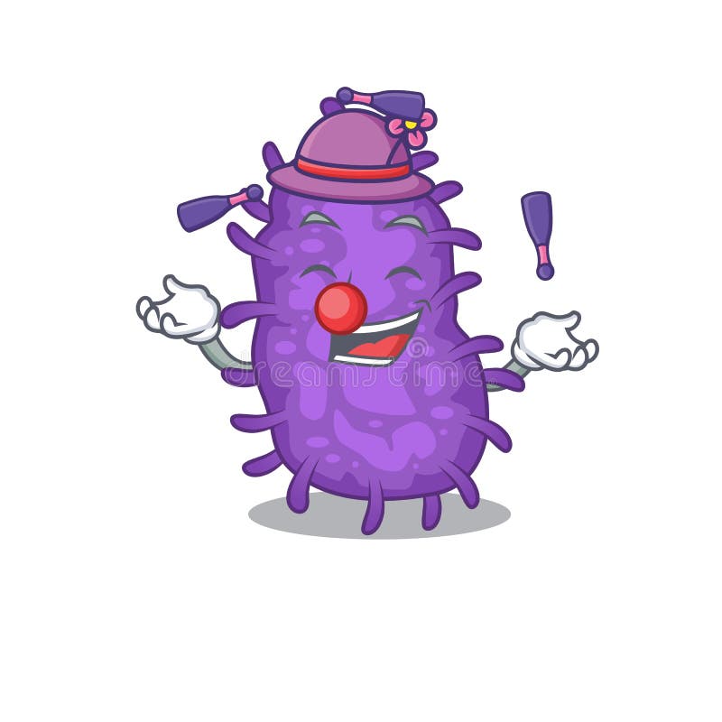 An Attractive Bacteria Bacilli Cartoon Design Style Playing Juggling ...