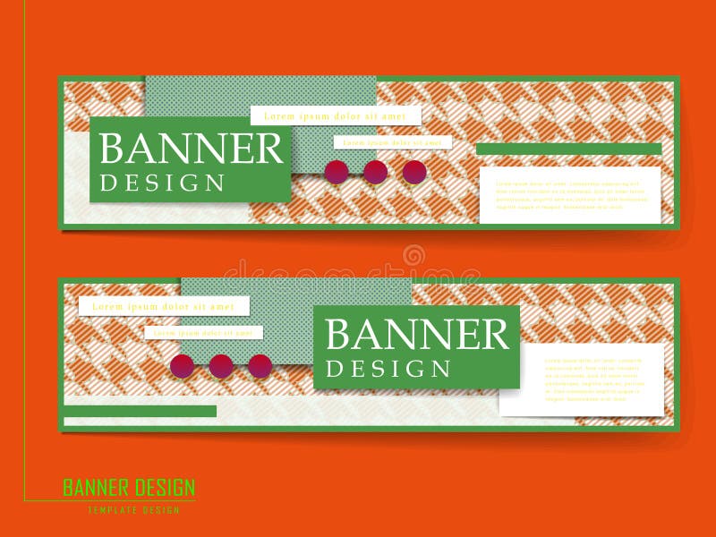 Attractive Banners Set Design Stock Vector - Illustration of bright ...