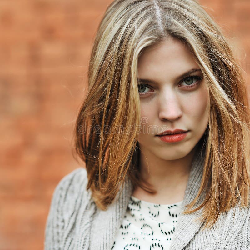 Attractive Beautiful Woman Face Stock Image - Image of sensuality ...