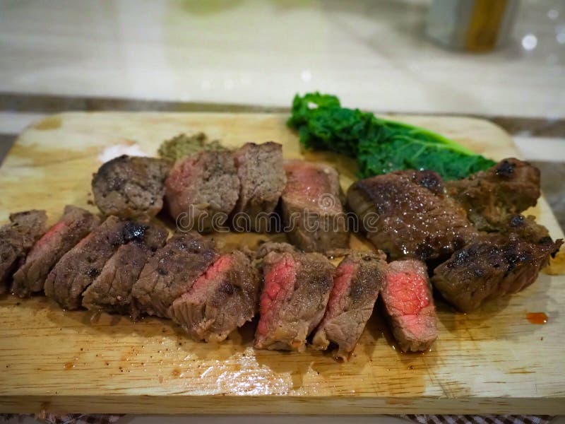 Attractive Beef Steak, Main Course during Dinner Time Stock Image ...